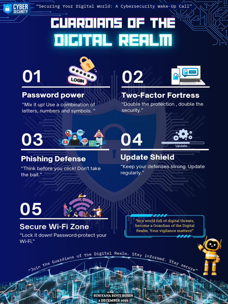 Cybersecurity Awareness Poster - Susiyana Binti Rusin - U2000416 | PDF ...