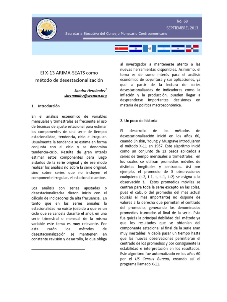Articulo 68 Sep 2013 | PDF | Ajuste estacional