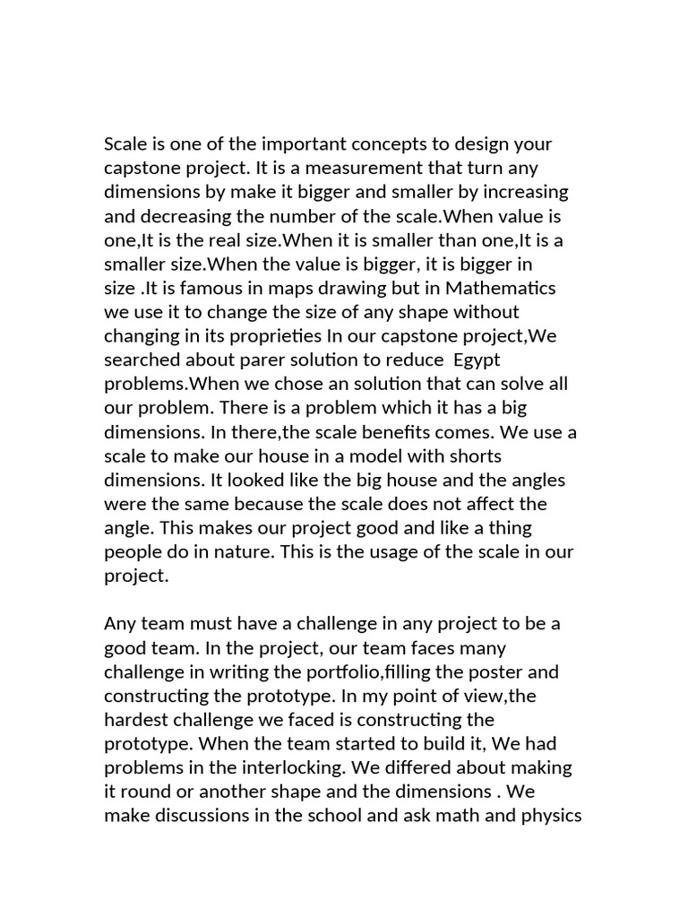 Scale Is One of The Important Concepts To Design y | PDF | Prototype ...
