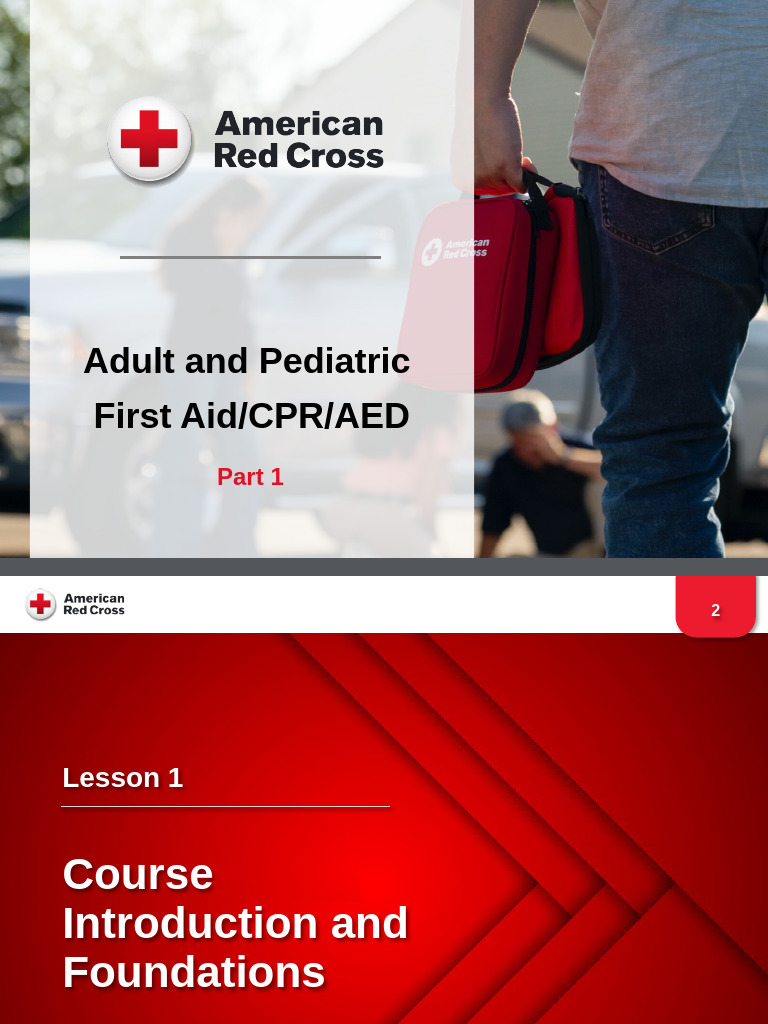 First Aid-CPR-AED PowerPoint Course Presentation for Lesson Plan B ...