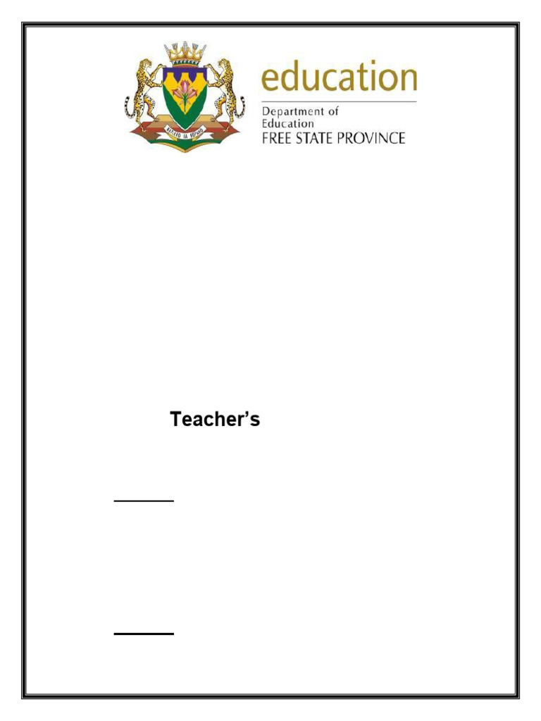 Grade 5 EFAL and HL Project Teacher's Information Term 3 2024 | PDF ...