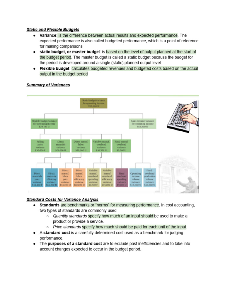 Unit 3 - Standard Costing and Variance Analysis | PDF | Variance | Prices