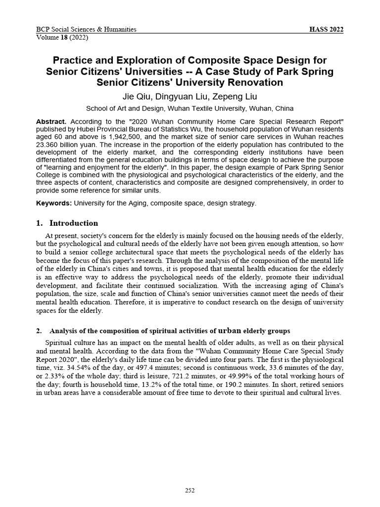 Practice and Exploration of Composite Space Design For | PDF | Leisure ...