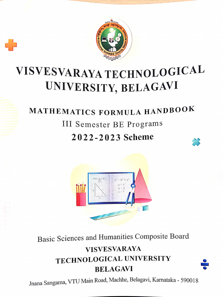 Mathematics Formula Hand Book For Third Semester | PDF