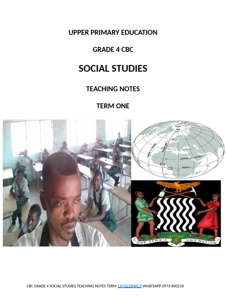 CBC G4 Social Studies Term 1 Teaching Notes@2026 D.P.T | PDF | Marriage ...