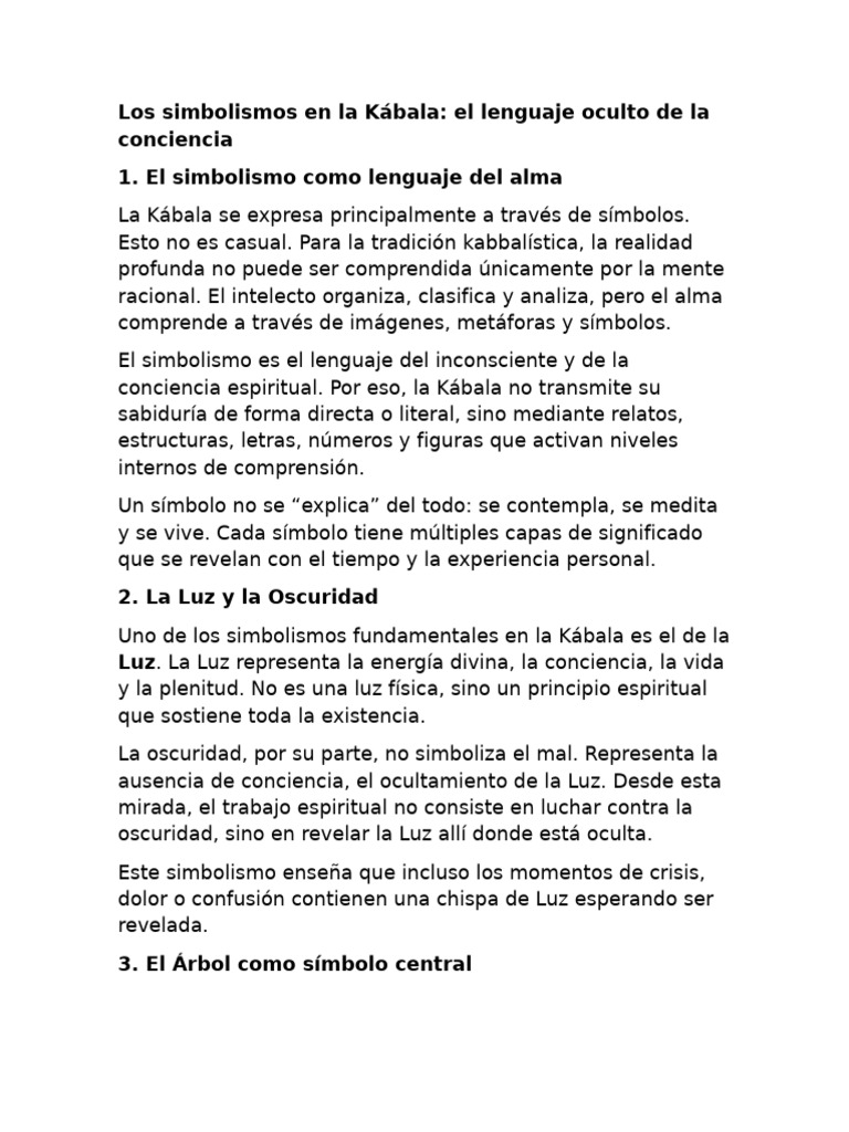 Los Simbolos en La Kabala | PDF | Kábala | Los símbolos