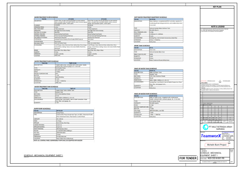 4620 Csd m 0601 Rb, Schedules Mechanical Equipment, Sheet 1 | PDF