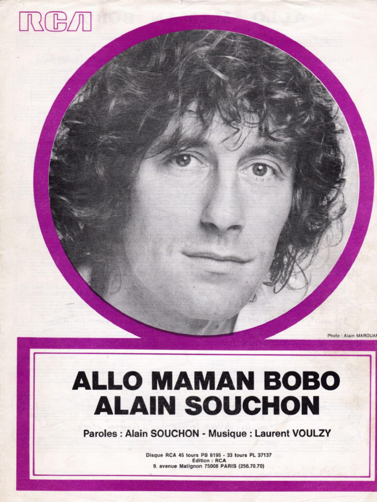 Allo Maman Bobo - Alain Souchon | PDF