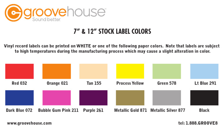 Stock Label Colors | PDF