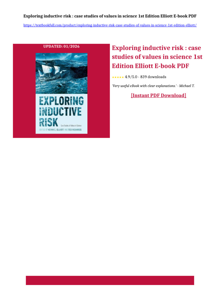 Exploring inductive risk : case studies of values in science 1st ...