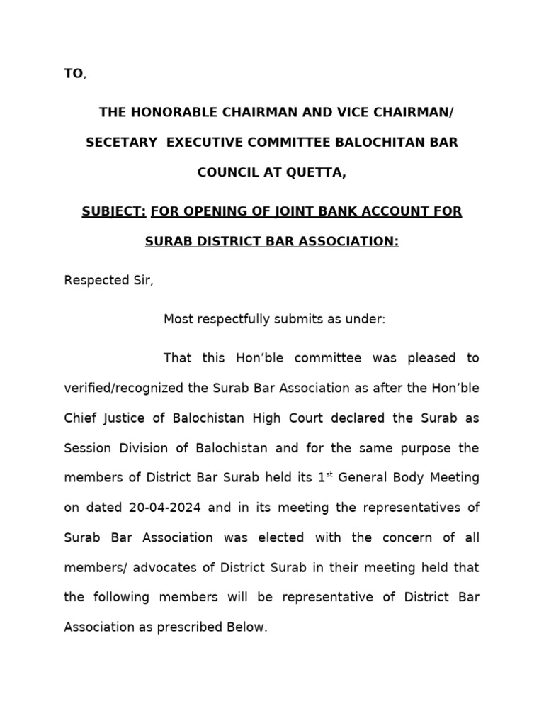 Application for the Account | PDF
