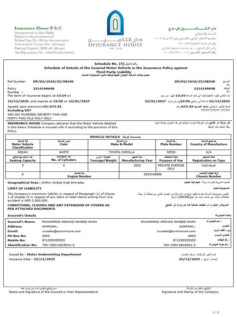 Muhammad Arshad Majeed Shah | PDF | Motor Vehicle | Vehicles