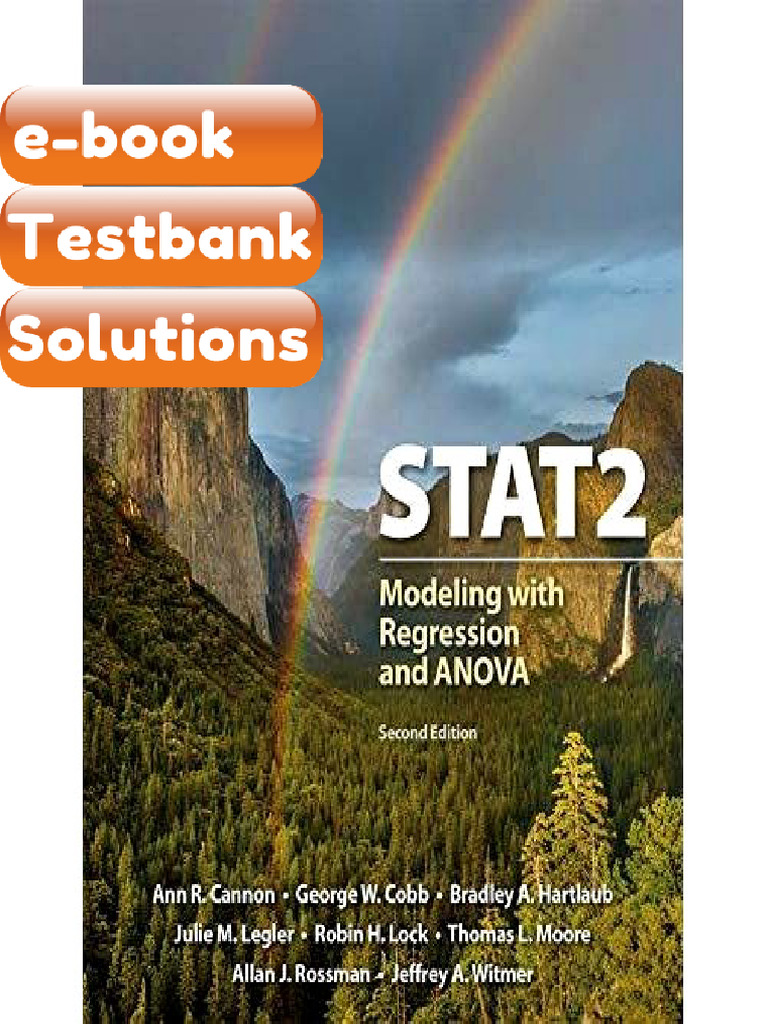 Testbank STAT 2 2nd by Cannon E-book Solutions | PDF | Subscription ...