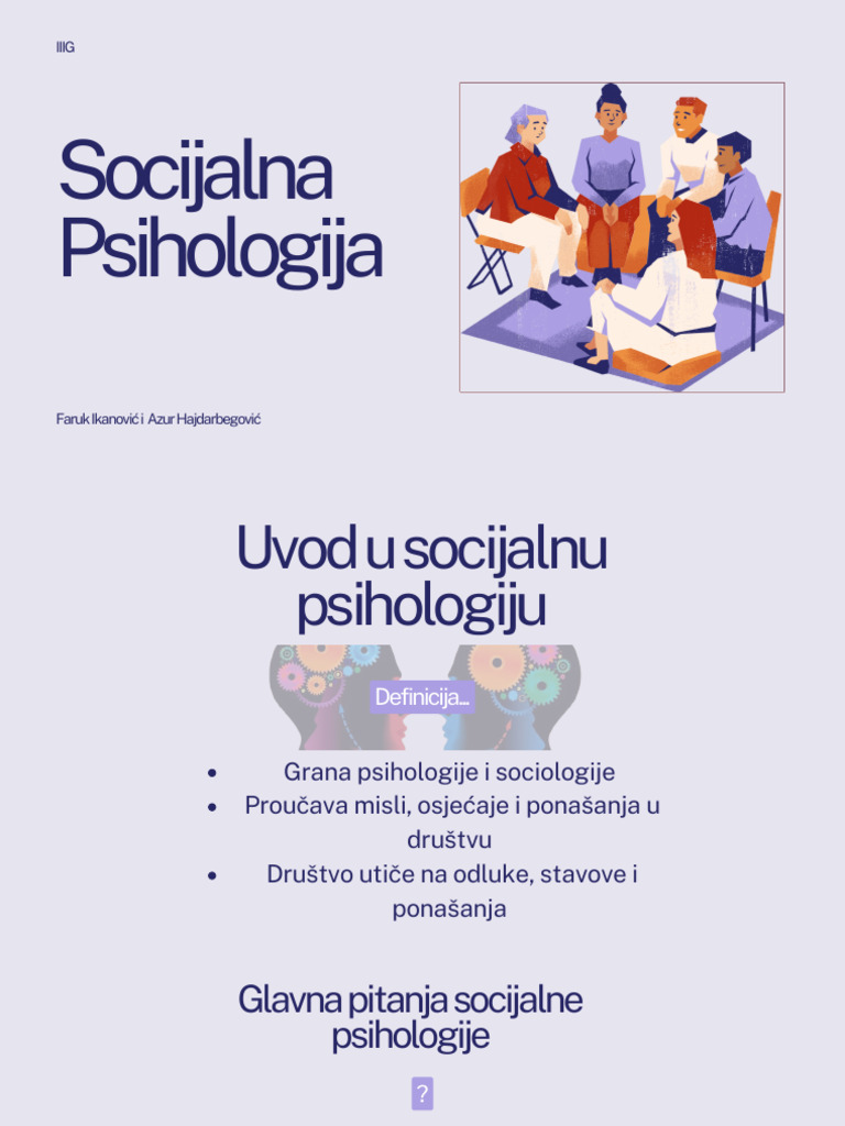 Socijalna Psiho Psiho Faruk Rukfas Azurrrr Hehe | PDF