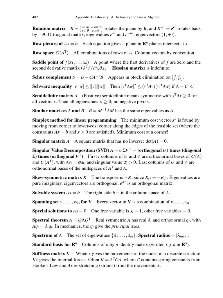 Gilbert Strang Linear Algebra and Its Applicatio 230928 225121-50 | PDF ...