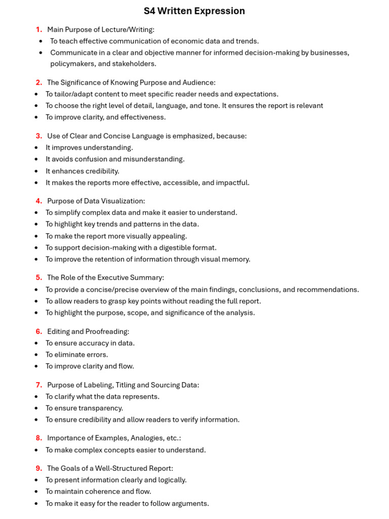 S4 Written Expression | PDF