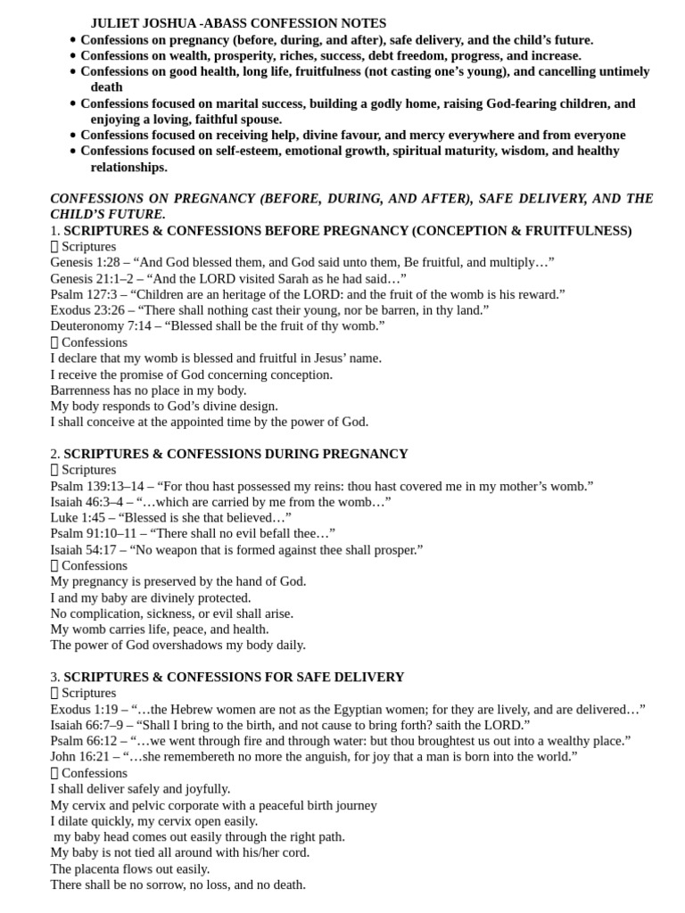 Juliet Confessions Book | PDF | Bible | Confession (Religion)