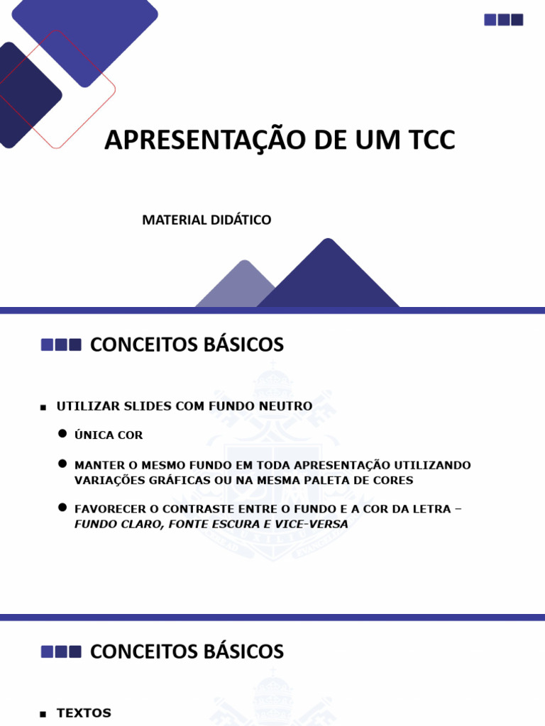 Guia de Apresentação de Slides TCC Iii 2025 | PDF | Método científico ...