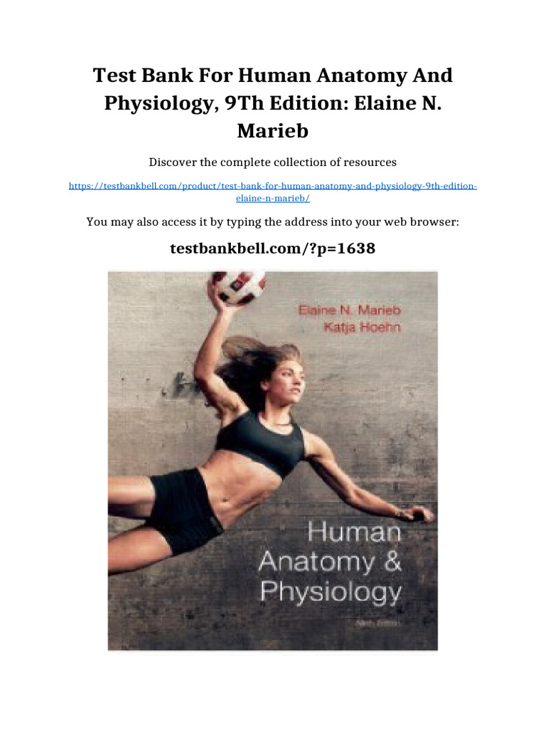 Test Bank for Human Anatomy and Physiology, 9th Edition: Elaine N ...