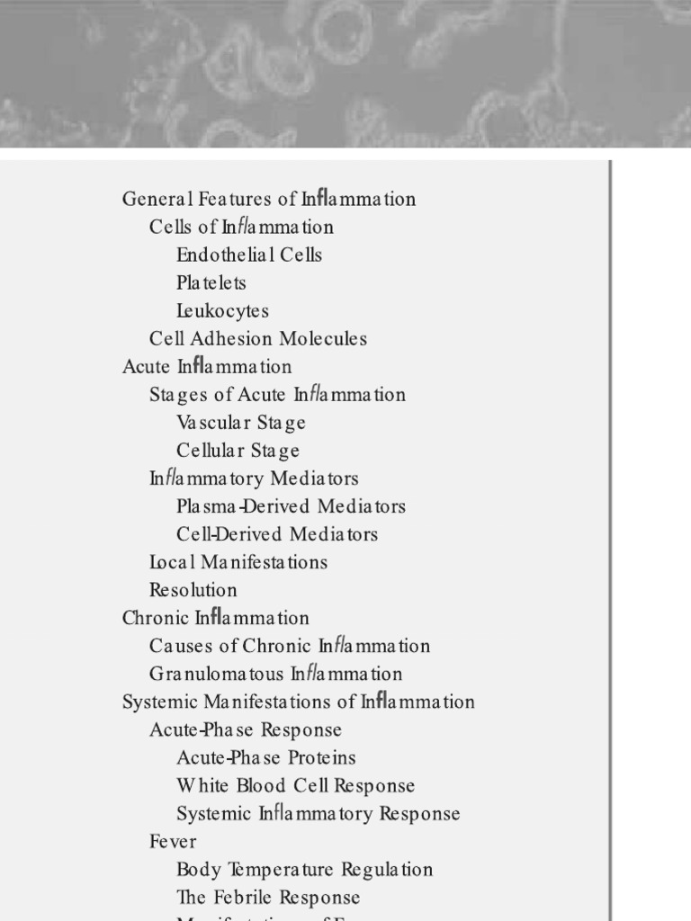 Chapter 3-Inflammation & Fever | PDF