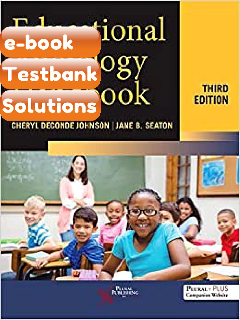 Testbank Educational Audiology Handbook Third Edition by Cheryl DeConde ...