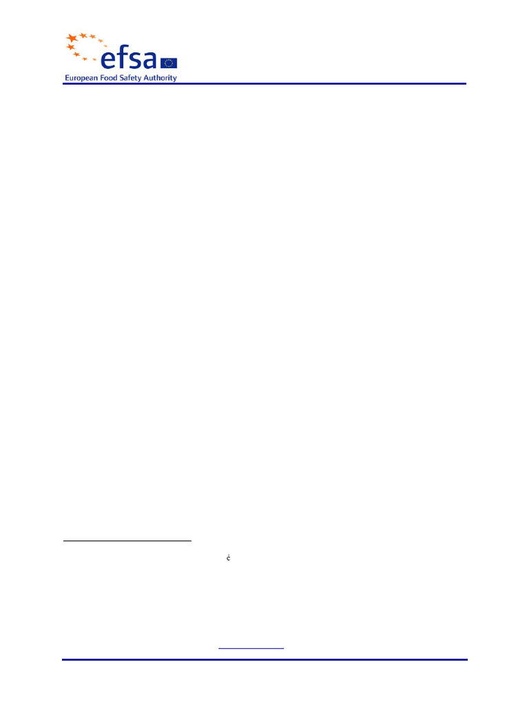 Definição de peso - EFSA Journal - 2012 - - Guidance on selected ...