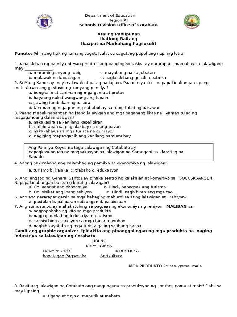 AP 3 q4 Assessment | PDF