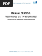 Manual do Sistema MTR: Acesso e Cadastro | PDF | Desperdício
