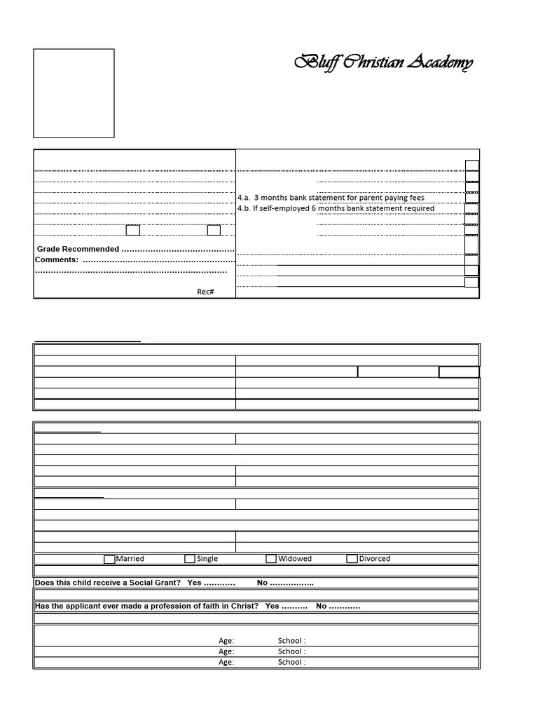 2025 BCA Application Form 2 | PDF