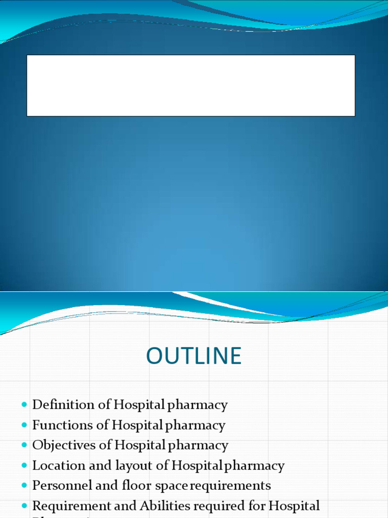 Location, Layout and Staff Requirements, and Responsibilities and ...