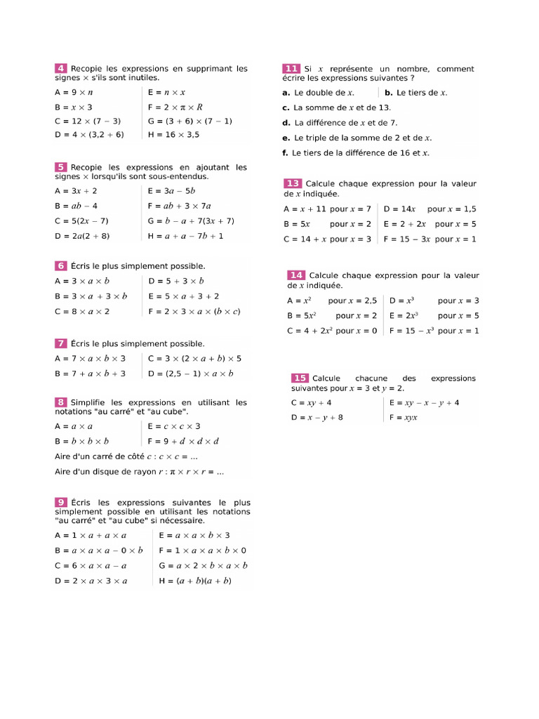 5 Exp Litt Exos 2 | PDF