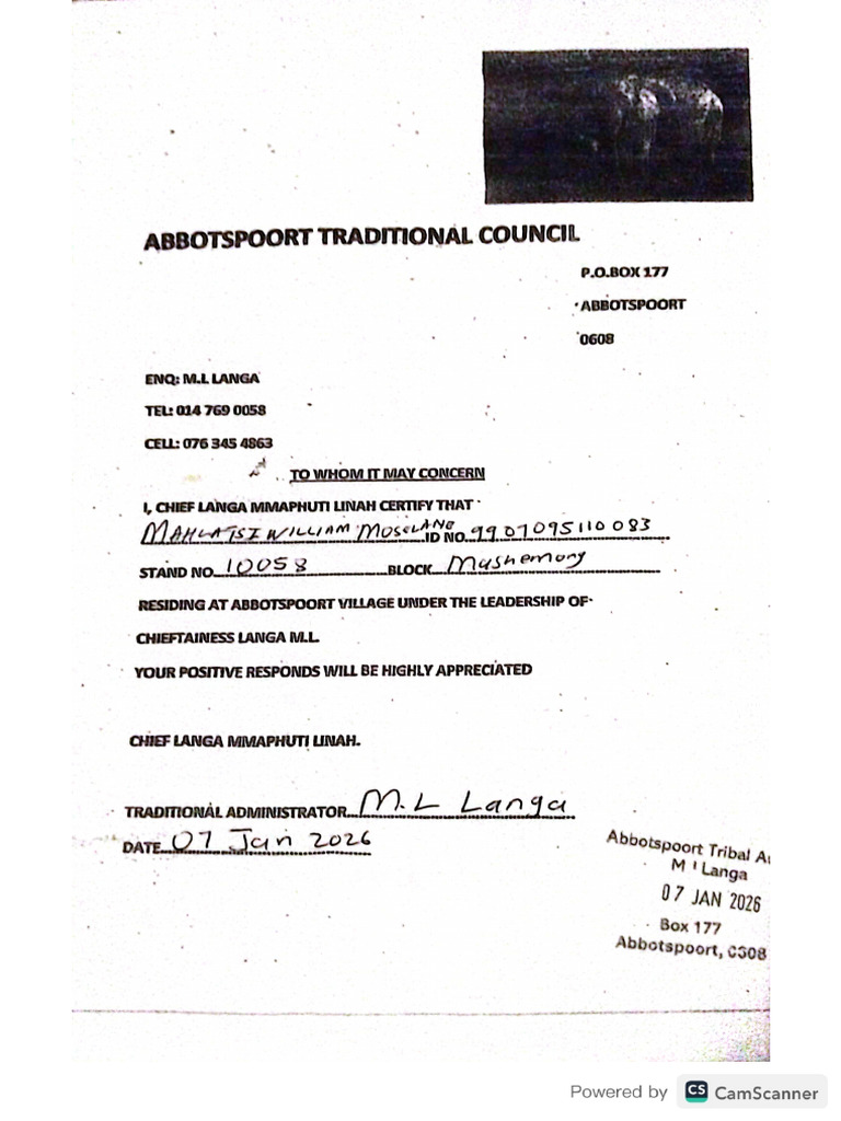 Proof of Residence | PDF