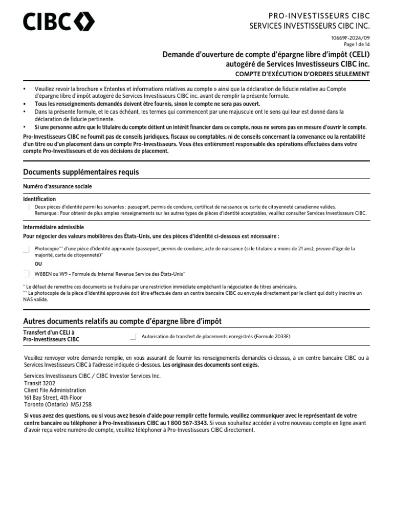 Cibc Edge Application | PDF | Fiduciaire | Banques