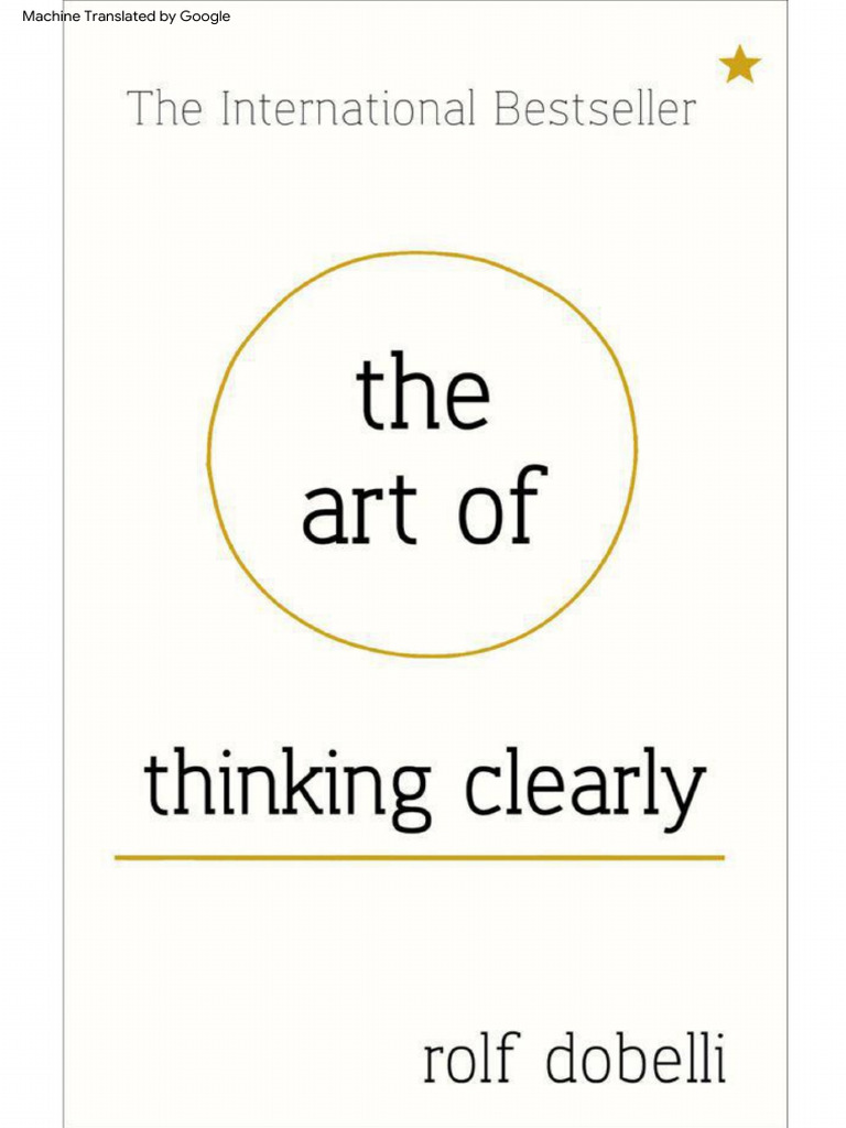The Art of Thinking Clearly 1 | PDF | Publicité