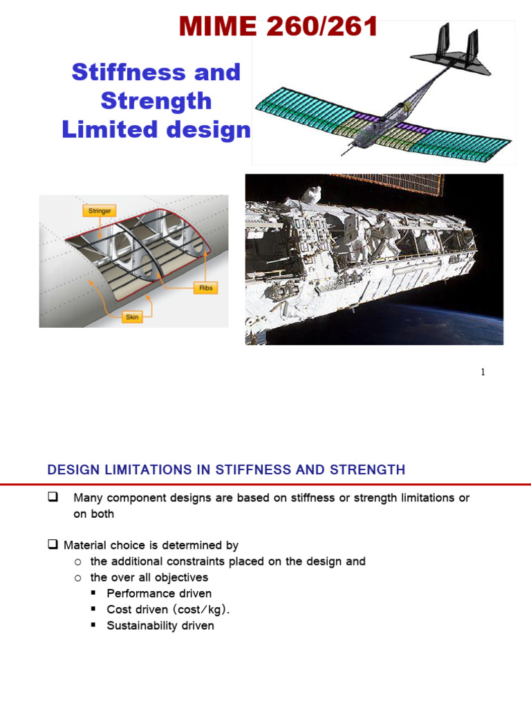 Lecture 8 - Stiffness and Strength Limited Design | PDF | Strength Of ...
