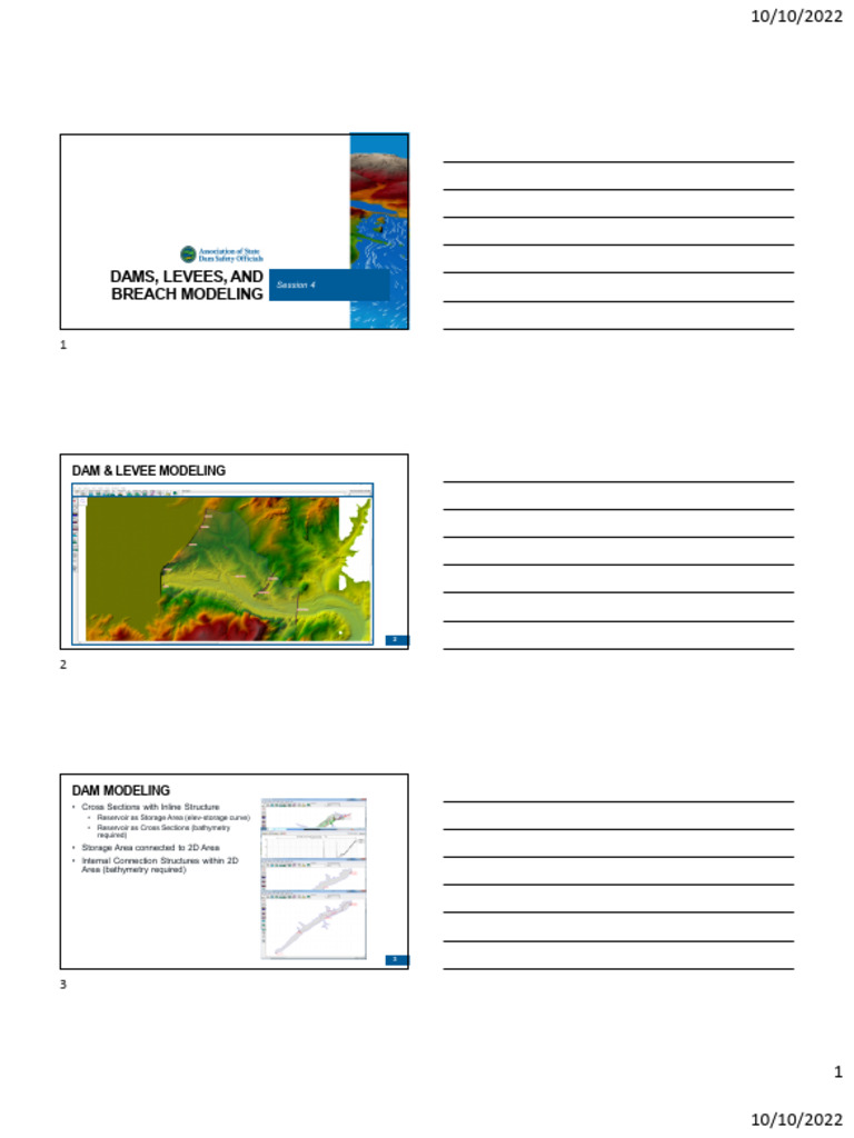 4.1 - dams, levees, breach | PDF | Dam | Spillway