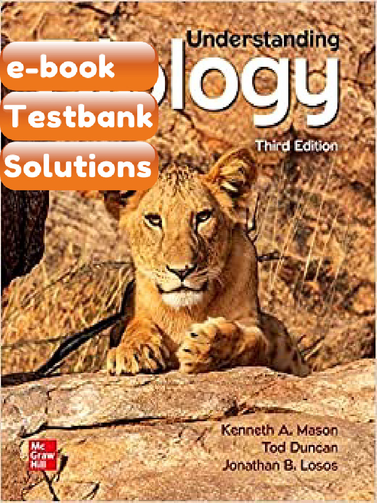 Testbank Understanding Biology Third Edition by Kenneth Mason Tod ...
