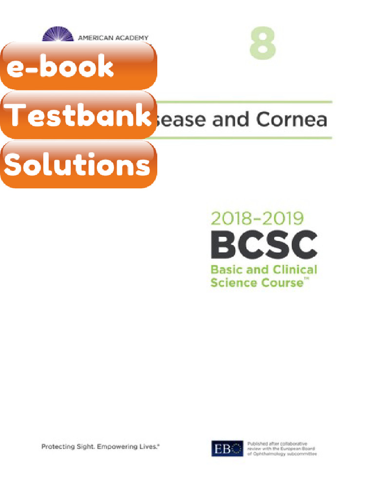 Testbank 20182019 BCSC Basic and Clinical Science Course Section 08 ...