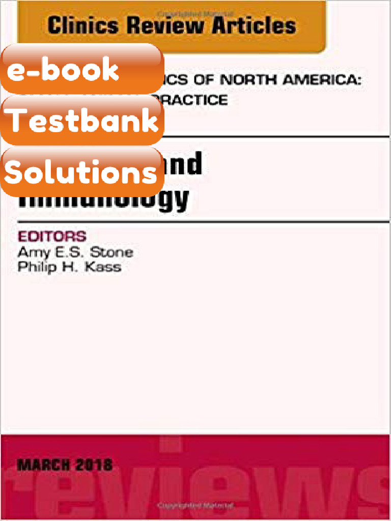 Testbank Immunology and Vaccination an Issue of Veterinary Clinics of ...