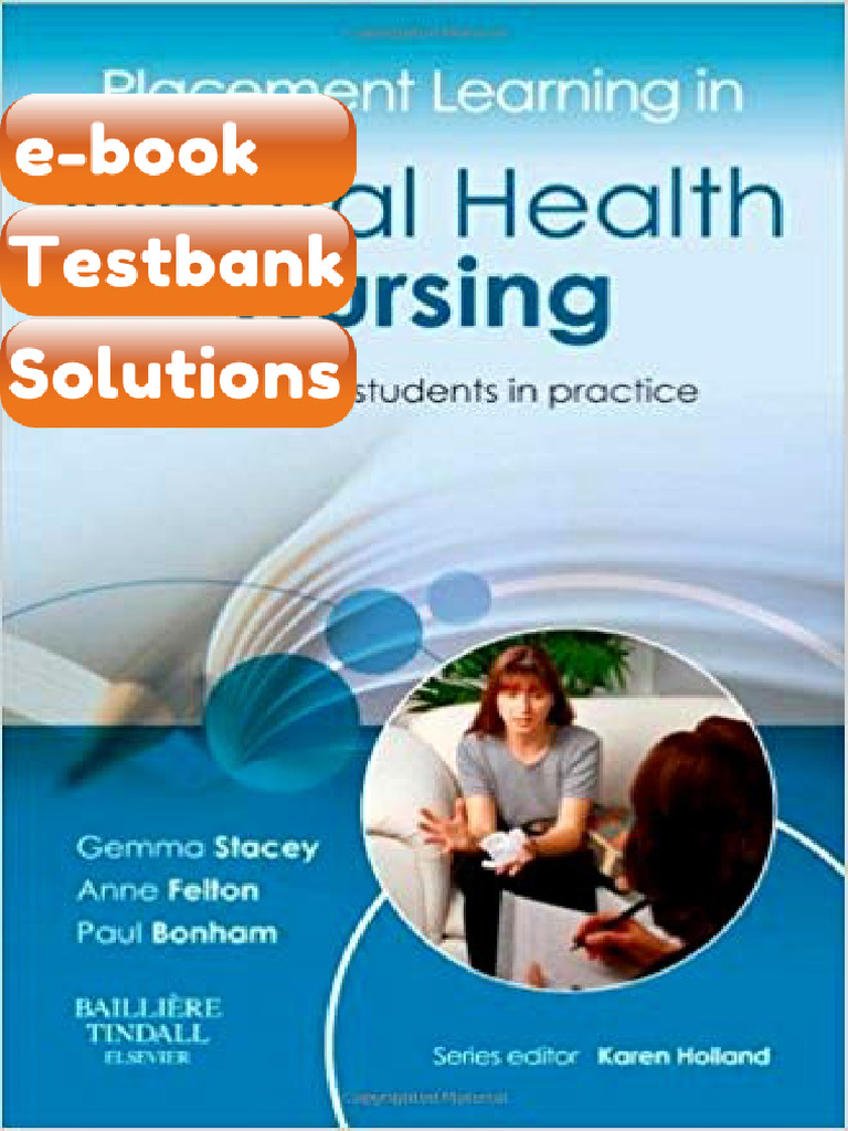 Testbank Placement Learning in Mental Health Nursing by Gemma Stacey MN ...