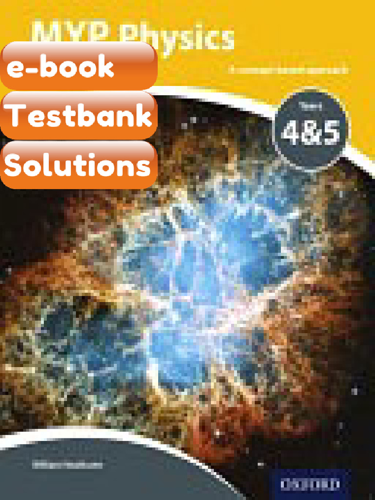 Testbank MYP Physics Concept Based Approach IB MYP SERIES 1st Edition ...