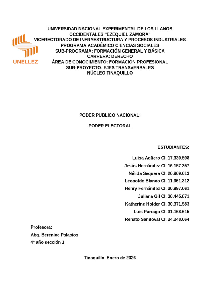 Poder Electoral Venezolano | PDF | Elecciones | Gobierno