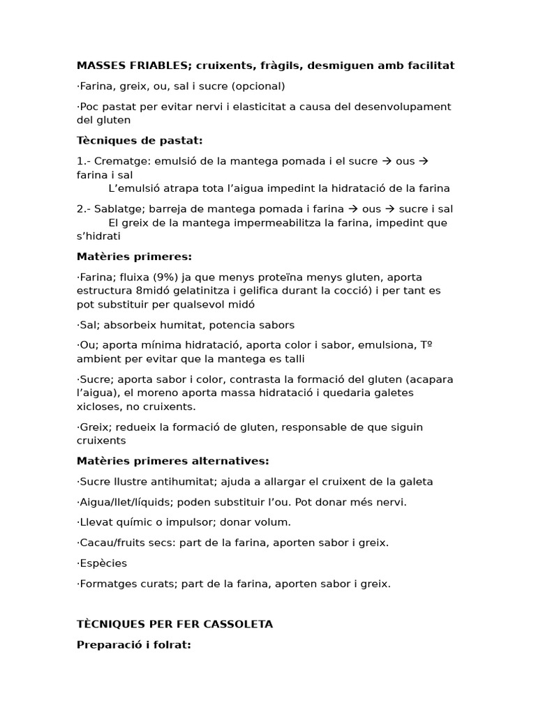 Masses Friables | PDF