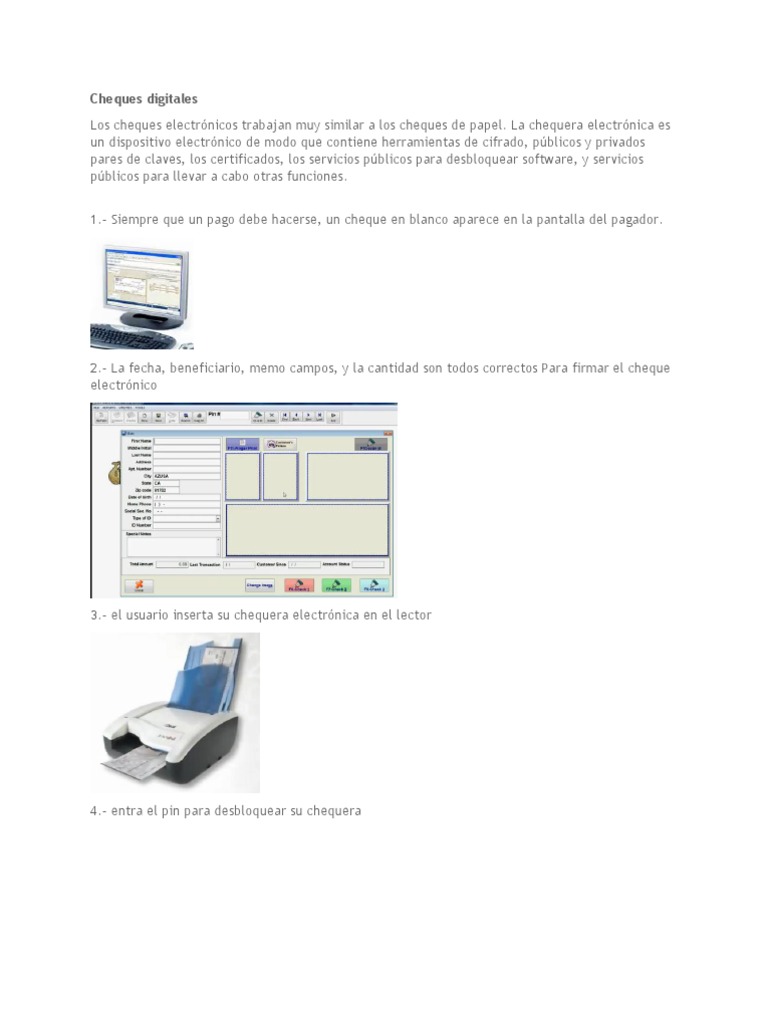Cheques Digitales | PDF