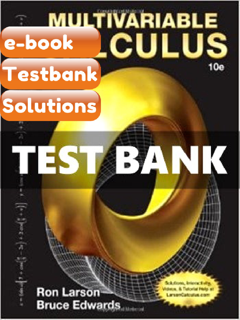 Testbank Multivariable Calculus 10 Ed Larson Download | PDF ...