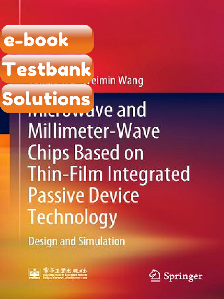Testbank Microwave and MillimeterWave Chis Based on ThinFilm Integrated ...
