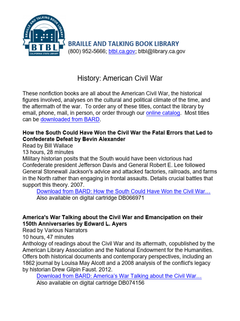 History American Civil War | PDF | American Civil War | Secession In ...