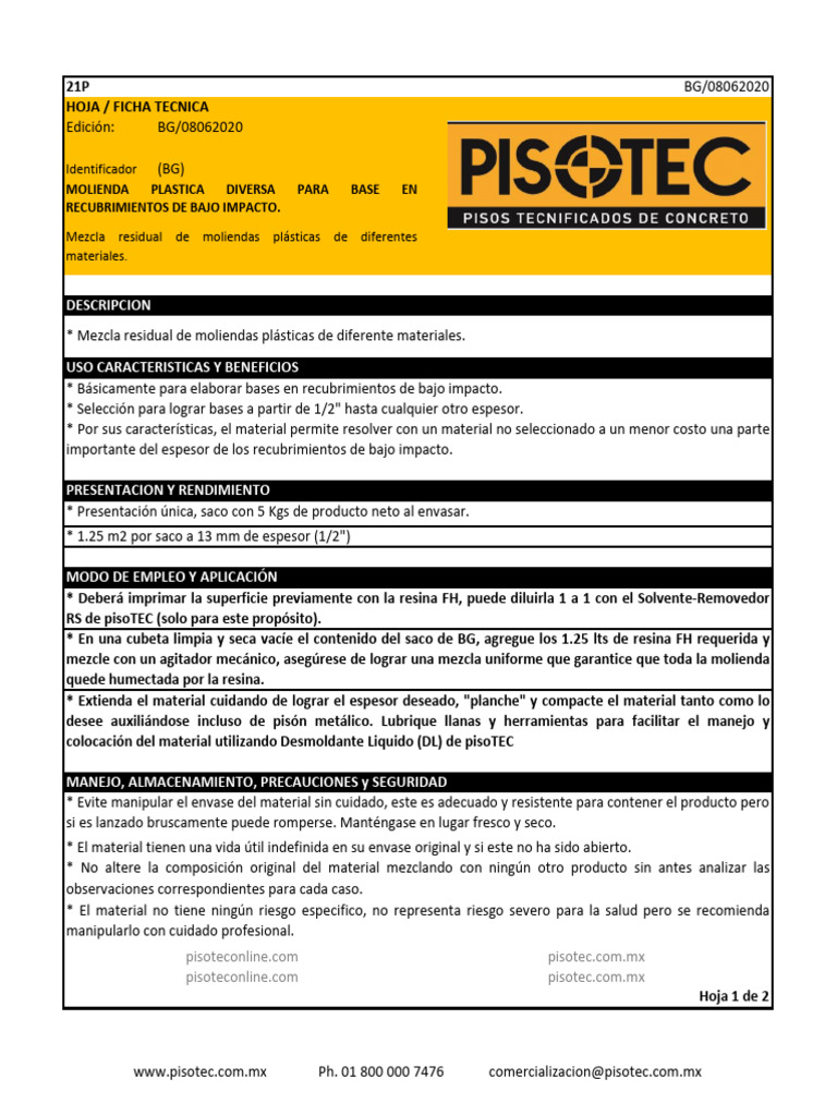 21 (BG) FT 2020 | PDF | Materiales