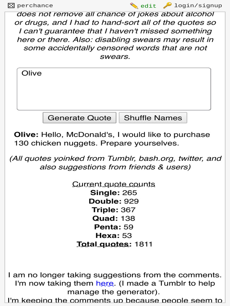 ? ?incorrect Quote Generator? ? Perchance | PDF