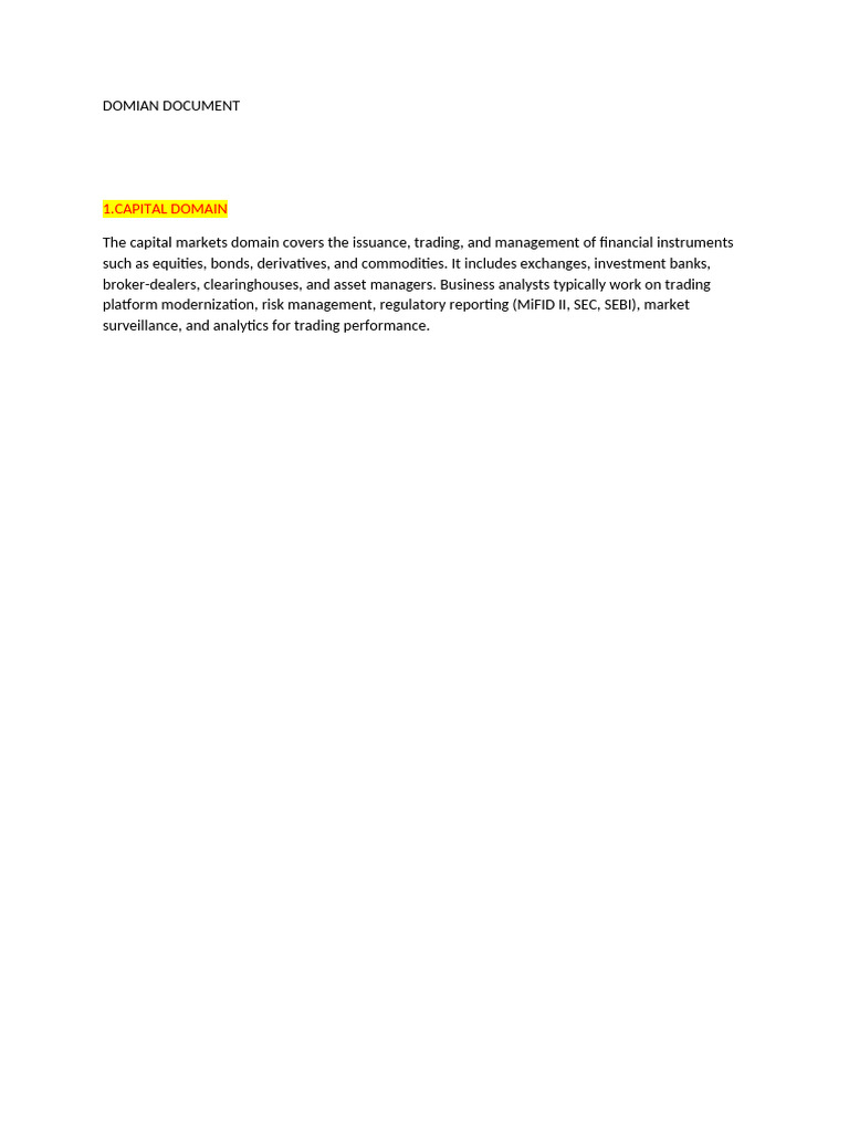 Domian Document Introduction | PDF